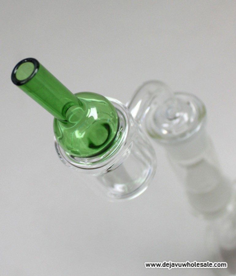 Quartz Thermal Banger + Bubbler Carb Cap 19mm Wax Bowl (Male)