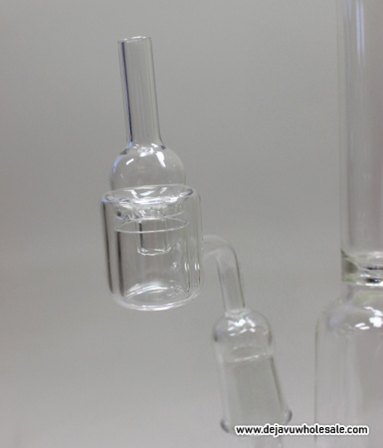 Quartz Thermal Banger + Bubbler Carb Cap 19mm Wax Bowl (Female)