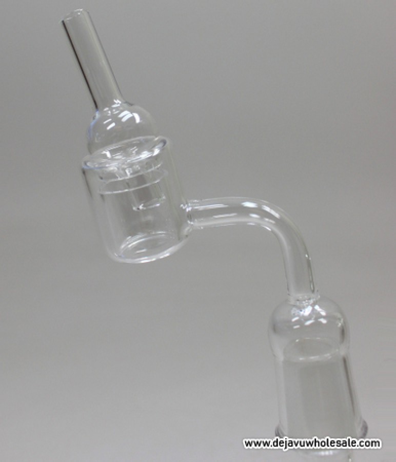 Quartz Thermal Banger + Bubbler Carb Cap 19mm Wax Bowl (Female)