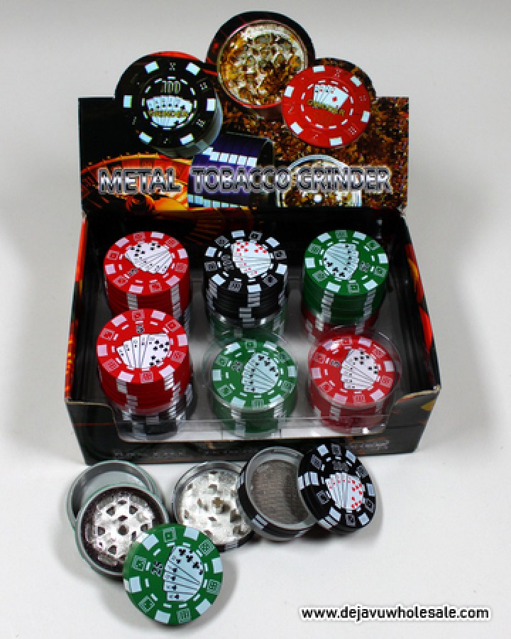 42mm Zinc Alloy Teeth Poker Chip Grinder (3 part)