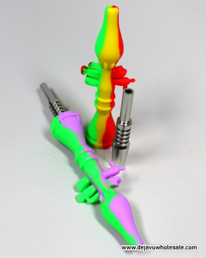 5'' 14mm Tip Silicone Rocket Launcher Silicone Nectar Collector