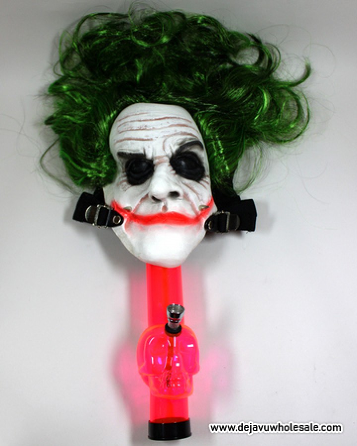 Joker Clown Design Gas Mask With Acrylic Water Pipe