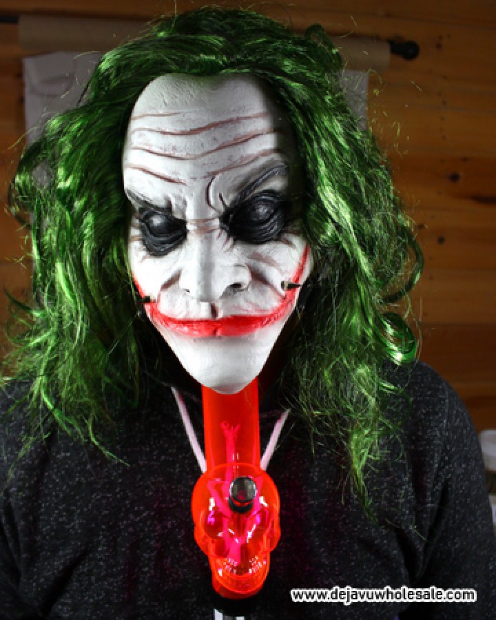 Joker Clown Design Gas Mask With Acrylic Water Pipe