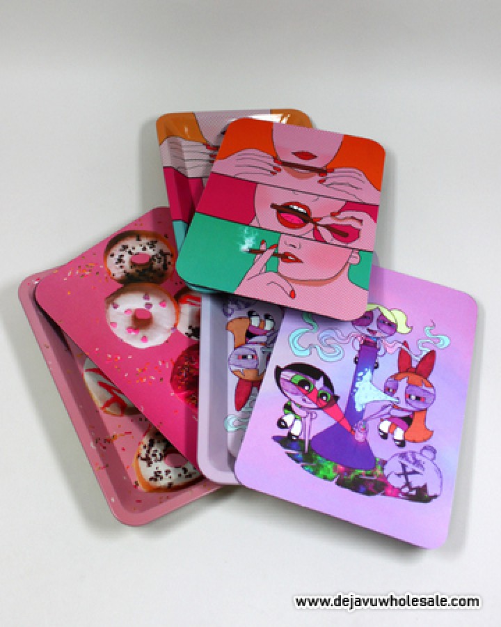 7''x 5'' Mini Metal Tray With Magnetic Lid