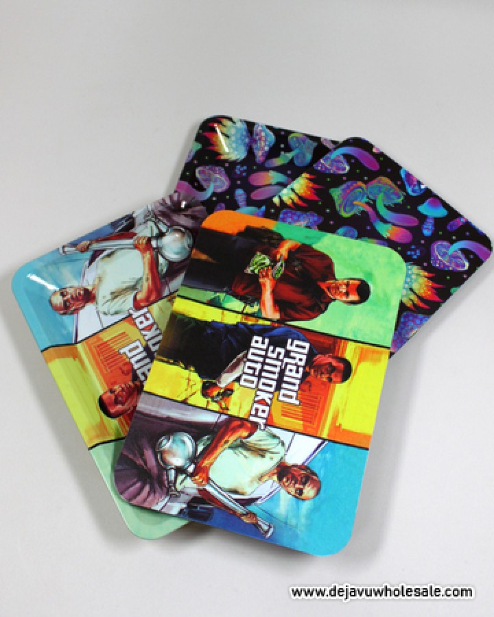 7''x 5'' Mini Metal Tray With Magnetic Lid