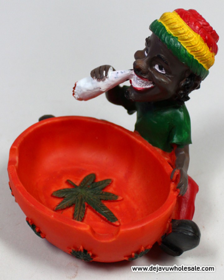 Rasta Boy Holding Ashtray