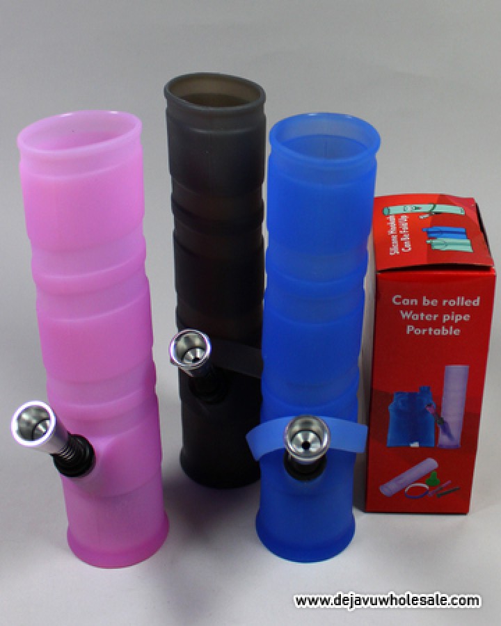 8'' Foldable And Portable Silicone Water Pipe