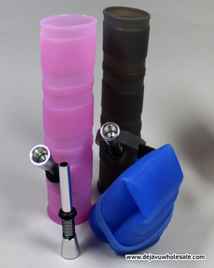 8'' Foldable And Portable Silicone Water Pipe