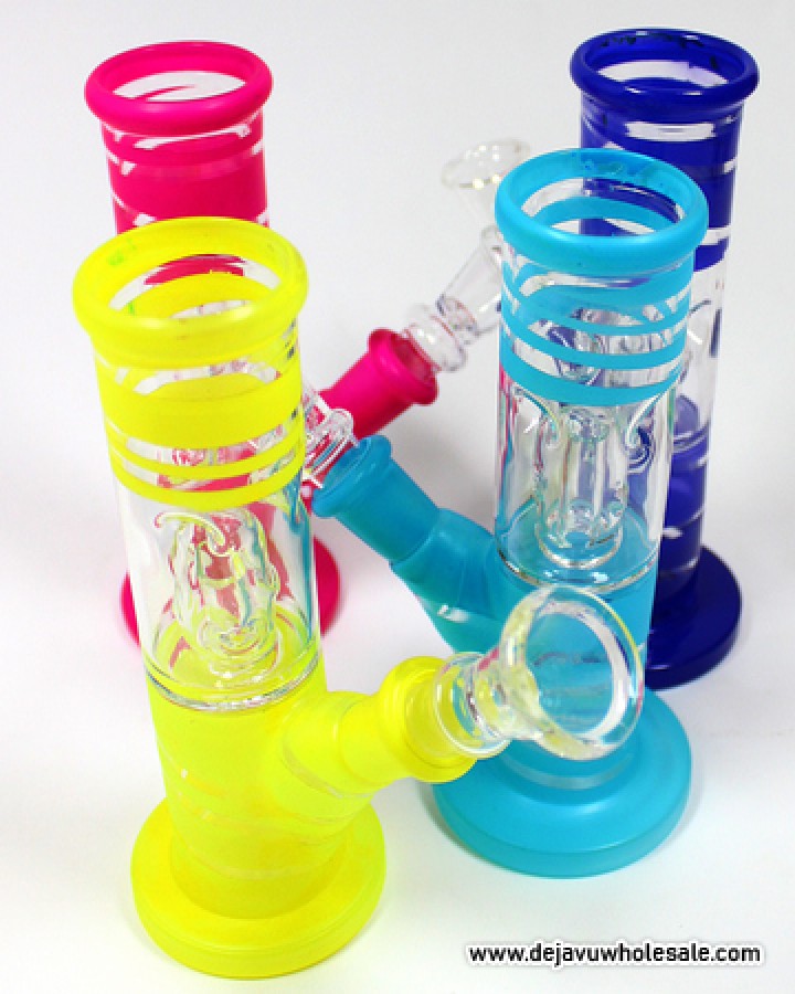 6'' Single Dome Perc Cylinder Bong