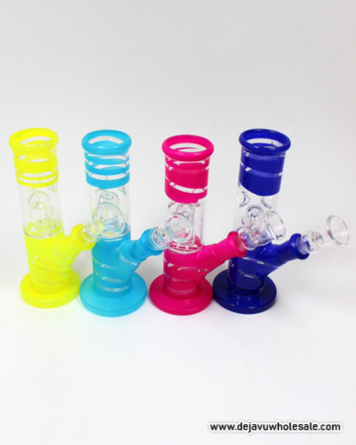 6'' Single Dome Perc Cylinder Bong