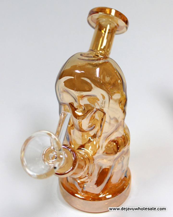 5.5'' Tall Chimpanzee Face Design Water Pipe With Fixed Down Stem (14mm ...